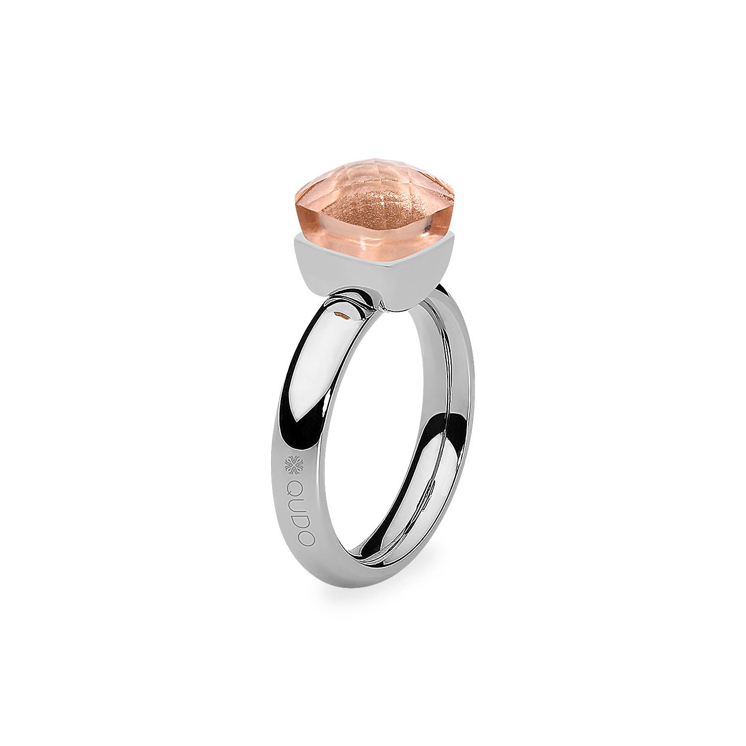Firenze Ring Shades of Green Brown Silver Light Peach 8.5